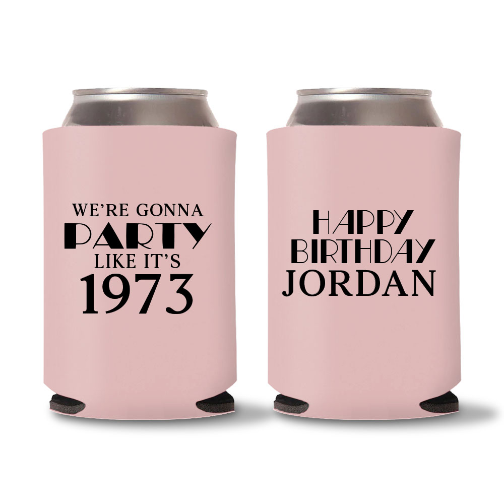 Personalized 50th Birthday Koozies For Memorable Celebration
